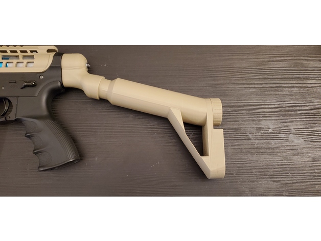 Thingiverse - Airsoft Drop stock for G&G CM16 by MStackoverflow