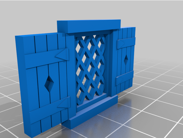 Customizable window set for 28mm models by BrunswickWizard - Thingiverse