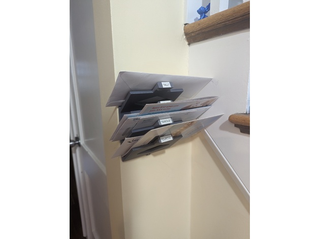Wall Mount Mail Organizer by Curtis5454 - Thingiverse