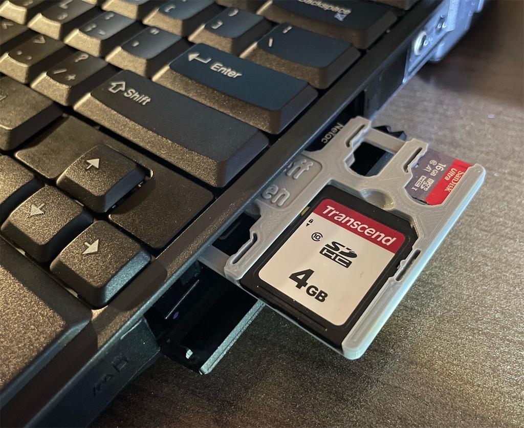 SD & Micro SD Card Storage In PCMCIA Form Factor by TheJeffChen ...
