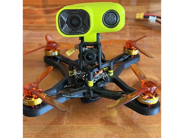 Thingiverse - Custom FPV 3inch Quad Frame + Canopy by momenwow