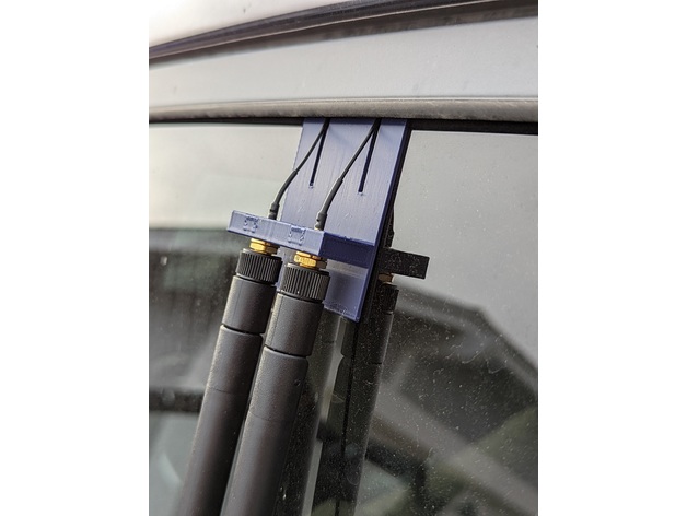 Thingiverse - Wardriver Kit Antenna Window Mount by birukun