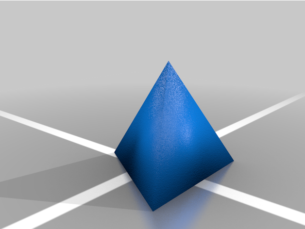 Triangle Based Pyramid by Renscal - Thingiverse