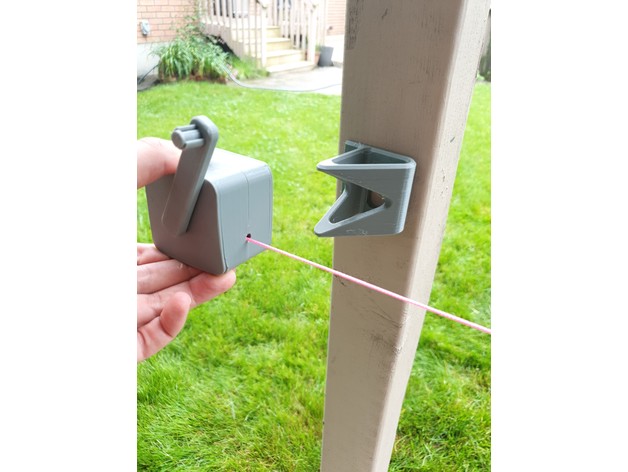 Clothes Line with Ratchet Crank by DesignAndBuild - Thingiverse