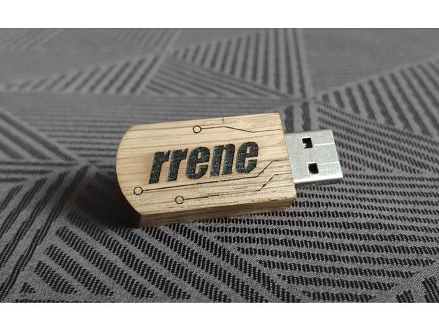 USB-Stick Case (custom name) Lasercut by rrene - Thingiverse