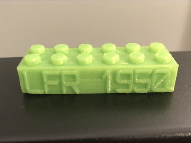 LFR 1950 2x6 Lego Block by LakeForestRanch1950 - Thingiverse