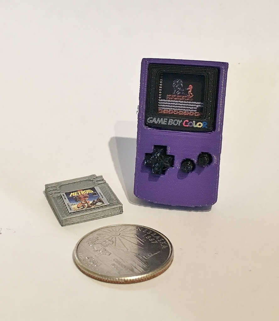 Thingiverse - Mini NIntendo Gameboy Color by RabbitEngineering