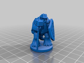 Thingiverse - Tortle Celric with turtle mace by jaseheuer