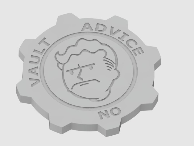Fallout coin by 3dpoplauki - Thingiverse